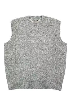 Kapital Bone Intarsia Knitted Vest - Grey