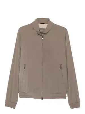 Corneliani High-neck Zip-up Bomber Jacket - Neutrals