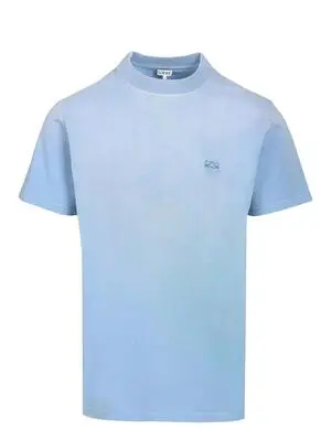 Loewe Anagram-embroidered T-shirt - Blue