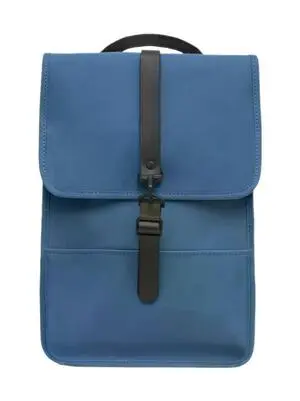Rains Carabiner Fastening Flap-top Backpack - Blue