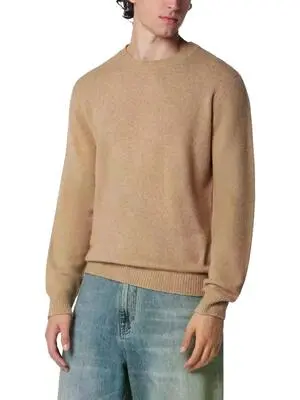 ROBERTO COLLINA Fine-knit Crew-neck Sweater - Neutrals