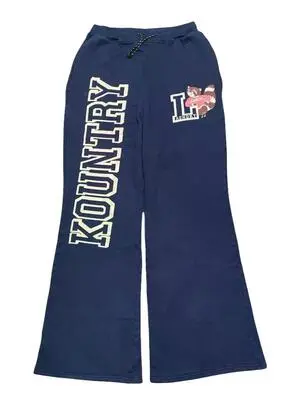 Kapital Kountry Flared Track Pants - Blue