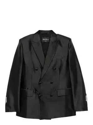 DONDUP Peak-lapel Double-breasted Blazer - Black