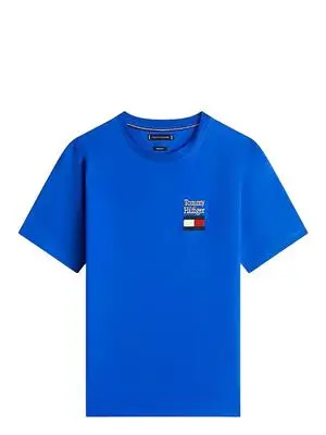 Tommy Hilfiger Logo-embroidered T-shirt - Blue