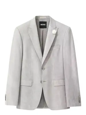 BOSS Mélange Peak-lapel Jacket - Grey