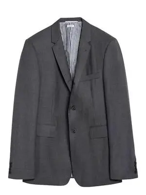 Thom Browne Stripe Wool Sport Blazer - Grey