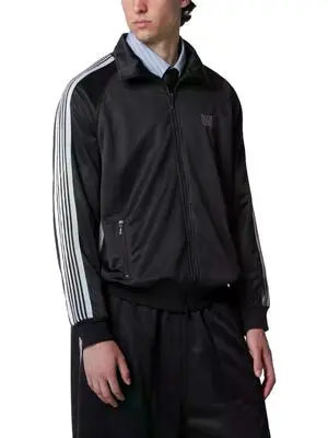 Needles Zip Up Side-stripe Track Jacket - Black
