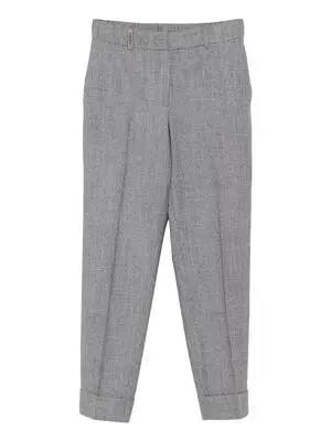 Peserico Tailored Concealed Closure Trousers - Grey