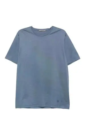 Corneliani Logo-embroidered T-shirt - Blue