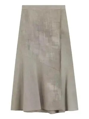 BOSS A-line Midi Skirt - Neutrals