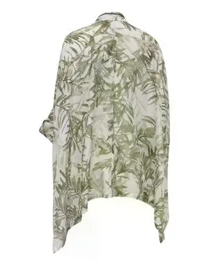 BRUNELLO CUCINELLI Brunello Cucinelli Vintage 2020s Silk Herbarium Print Shirt