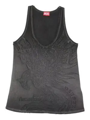 DIESEL® Sleeveless Scoop Neck Tank Top - Grey