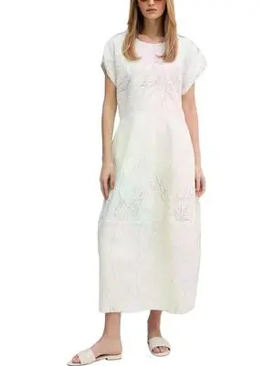 Joseph Ribkoff Crinkled Effect Midi Dress - Neutrals