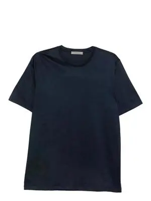 Corneliani Logo-embroidered T-shirt - Blue