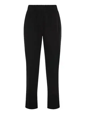 Max Mara Slim-fit Stretch-jersey Trousers - Black