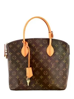 LOUIS VUITTON Monogram Canvas Lockit Nm Satchel - Brown