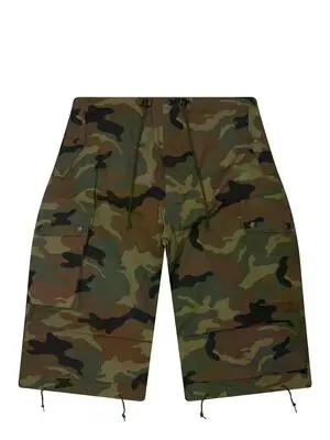 Needles Woodland Ripstop Cotton Cargo Shorts - Brown