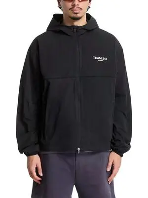 REPRESENT 247 Team Zip-up Hooded Track Jacket - Black