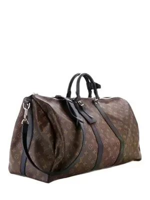 LOUIS VUITTON Keepall Bandouliere 55 Travel Bag - Brown