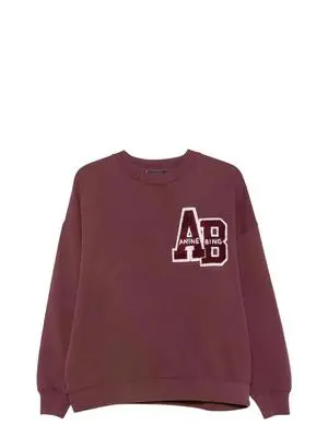 ANINE BING ANINE BING Miles Logo Sweatshirt Red
