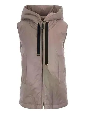 Max Mara Hooded Gilet - Neutrals