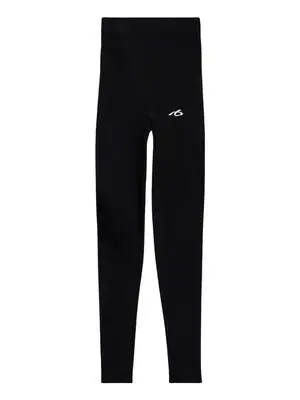 Balenciaga Techwear Ribbed Leggings - Black