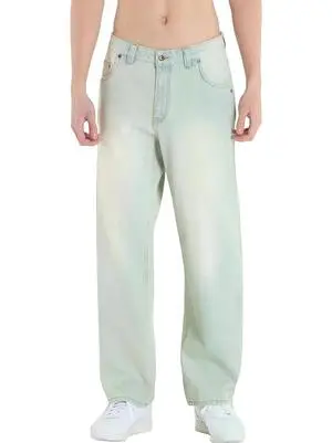 DIME Relaxed-fit Faded Jeans - Blue