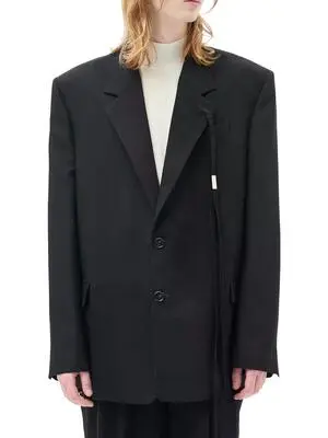 ANN DEMEULEMEESTER Ignaas Tailored Blazer - Black