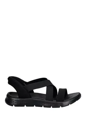 Sketchers Gowalk Flex Glimmer Up Strappy Sandals - Black