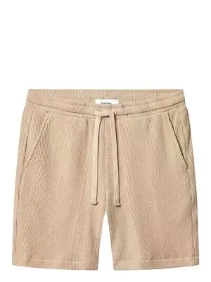 GABBA Waffle-knit Drawstring Shorts - Neutrals