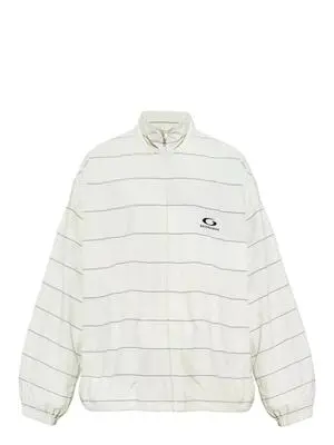Balenciaga Striped Zip-up Jacket - Neutrals
