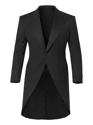 Corneliani Peak-lapel Wool Tailcoat - Black
