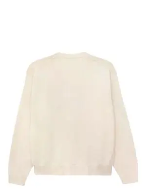Kenzo Logo Embroidered Crew Neck Sweater - Neutrals