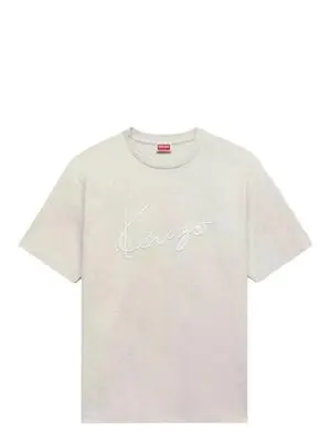 Kenzo Logo-embroidered T-shirt - Grey