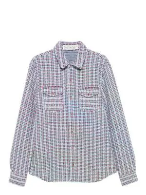 GOD'S TRUE CASHMERE Modern Heritage Check Cashmere Shirt - Blue