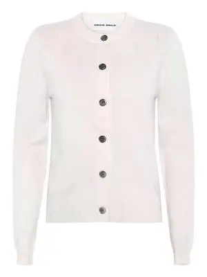 EMERSON RENALDI Fine-knit Crew Neck Cardigan - Neutrals
