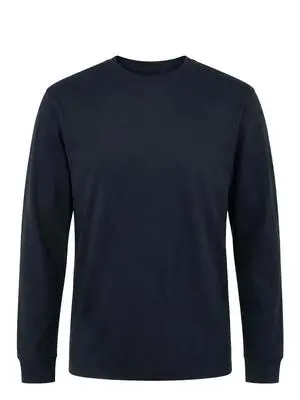 HANDVAERK Long-sleeve Crew-neck T-shirt - Blue