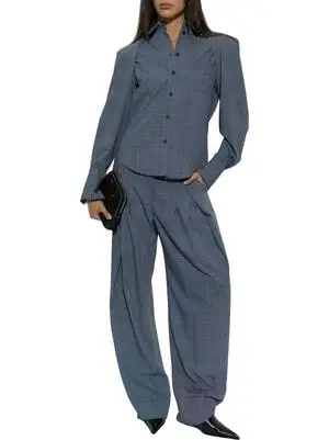 IRO PARIS Check Pattern Lidja Shirt - Blue