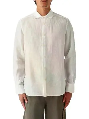 MC2 SAINT BARTH Seersucker Cotton Pamplona Shirt - White
