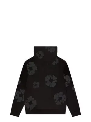 DENIM TEARS Long-sleeve Hoodie With Graphic Print - Black
