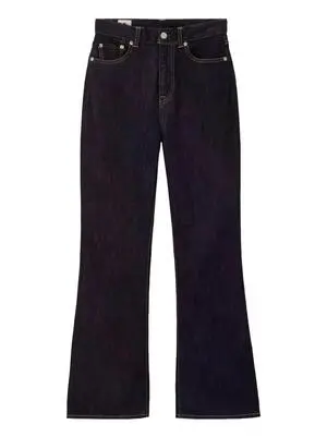 MOMOTARO Patch-detail Flared Jeans - Blue