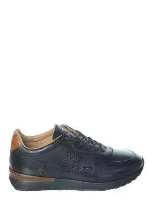 LA MARTINA Panelled Leather Sneakers - Black