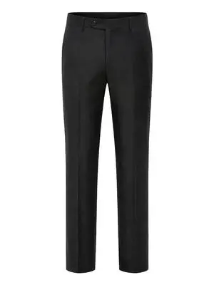 Corneliani Corneliani Scalloped-Hem Trousers Black