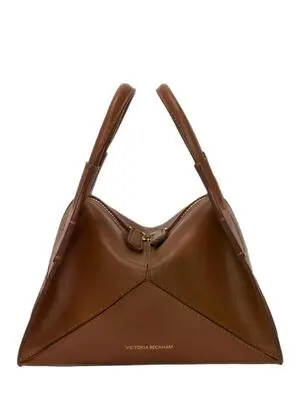 Victoria Beckham Mini Plié Tote Bag - Brown