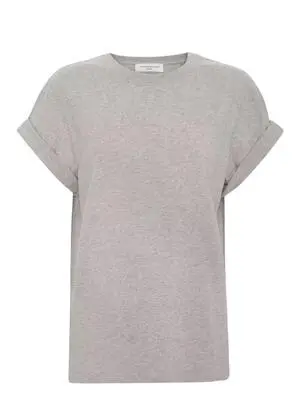 Victoria Beckham Tilly Rolled-sleeve T-shirt - Grey