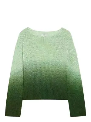 Vince Ombré Open-knit Sweater - Green