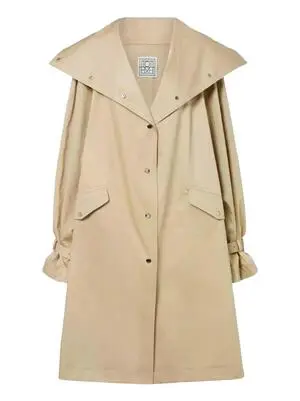 TOTEME Oversized Cotton Trench Coat - Neutrals
