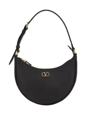 Valentino Garavani Vlogo Signature Grained-leather Mini Bag - Black