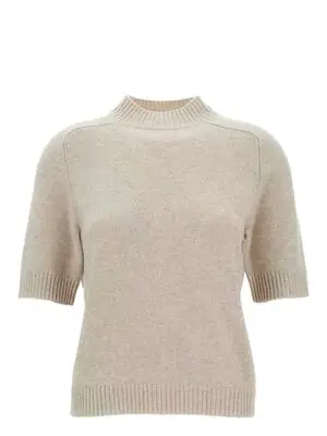 Loulou De Saison Ruth Short-sleeve Top - Neutrals