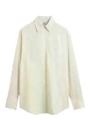 TOTEME TOTEME Oversized Striped Shirt Yellow